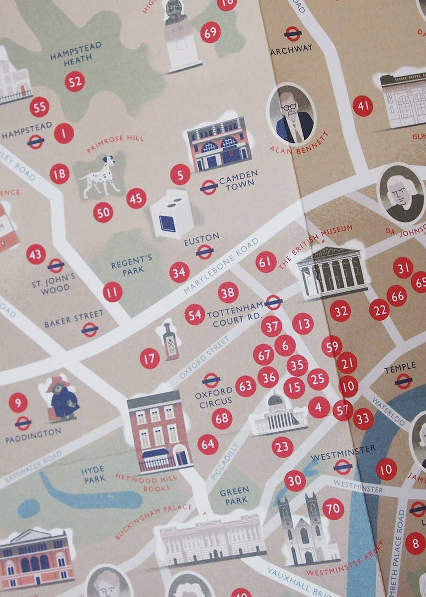 Writing London - Literary Map & Cultural Guide – PALOMA